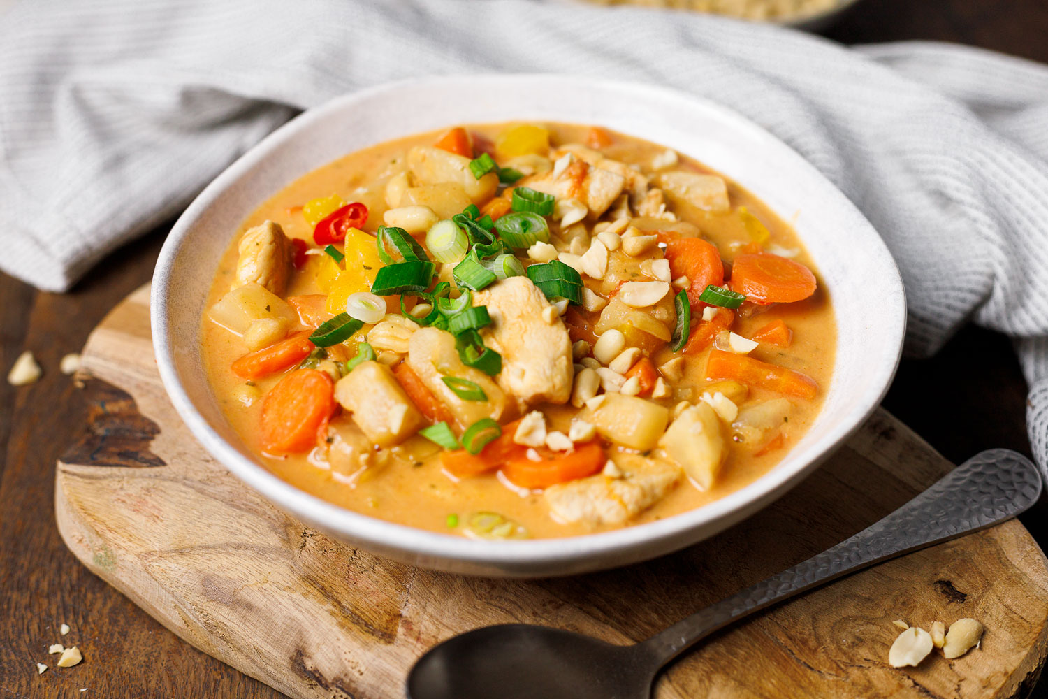 Afrikanischer Erdnusseintopf In Der Low Carb Version 